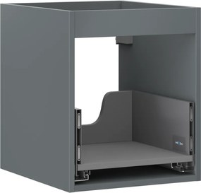 Mexen Box-A, závěsná skříňka 40 cm, 1 zásuvka, grafitová matná, 91AX0-0400-470-1-66