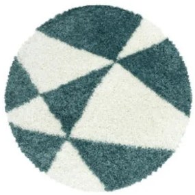 Ayyildiz koberce Kusový koberec Tango Shaggy 3101 blue kruh - 200x200 (průměr) kruh cm