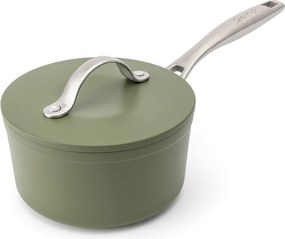Elmich Nepřilnavý keramický rendlík Zen Ø 16 cm - olivově zelená