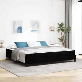 Postel s boxspringem Černá 200 x 200 cm textil 3398516
