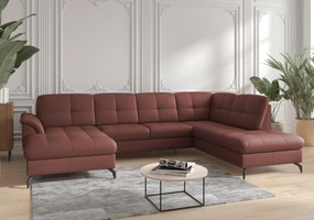 XXXLutz SEDACÍ SOUPRAVA, textil, kůže, červenohnědá Sit & More - Sedací soupravy - 00014401636D