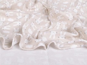 Kaarsgaren Lehká letní deka 100 x150 cm Béžová zajíc
