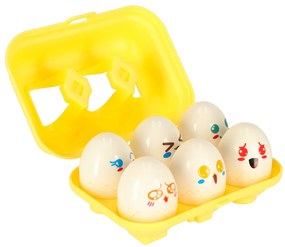 Creative Corner vzdělávací skládačka match shapes eggs montessori animals 6 ks