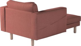 Potah na IKEA Norsborg šezlong s loketními opěrkami barva hnědá látka pletený vzor