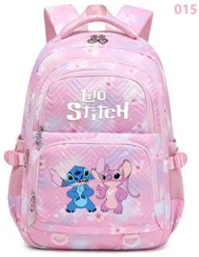 Kvalitní školní batoh "Lilo & Stitch" - růžový s různými motivy Motiv: 015
