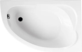 Polimat Akrylátová asymetrická vana Standard 130x85 L(R) AS Barva: Bílá, Orientace: Levá