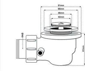 BPS-koupelny Čtvrtkruhový sprchový kout HYD-RK94B 90x90 cm bílá/transparent + vanička  HYD-RSV-SXL01B bílá