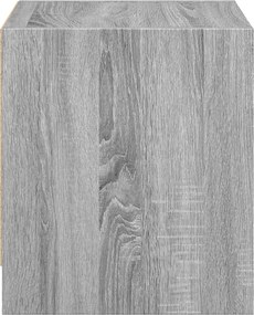vidaXL Noční stolek se skleněnými dvířky 35 x 37 x 42 cm [836353] Barva: hnědý dub