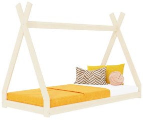 Benlemi Dětská domečková postel SIMPLY 2v1 ve tvaru teepee Zvolte barvu: Námořnická modrá, Zvolte rozměr: 90x190 cm