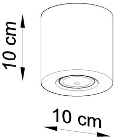 Sollux SL.0488 - Bodové svítidlo ORBIS 1xGU10/10W/230V beton