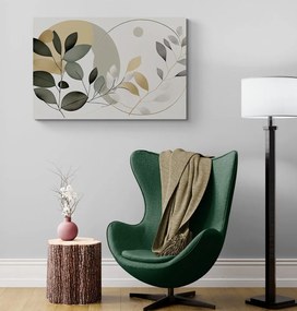 Obraz boho lístky v kruzích Varianta: 120x80
