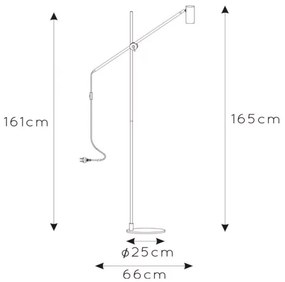 Lucide 30772/01/30 - Stojací lampa PHILINE 1xGU10/5W/230V