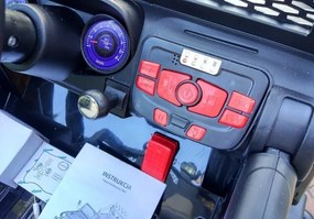 LEAN CARS Elektrické autíčko Jeep S2388 černé 4x45W
