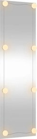 Nástěnné zrcadlo s LED osvětlením 30 x 100 cm sklo obdélníkové 3189151