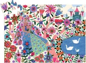 DJECO Puzzle Princezna a páv / 36 dílků / 42x30 cm