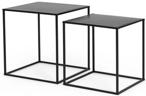 BIZZOTTO Set konferenčních stolků ALRIK černý