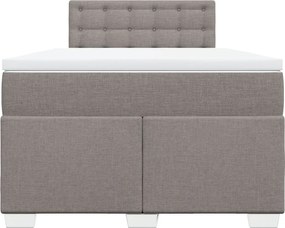 Box spring postel s matrací taupe 120x190 cm textil 3288145