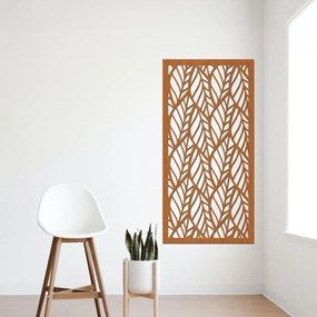 dřevo života Dřevěný dekorační panel LEAF III Rozměry (cm): 20x40, Barevný vzor: Třešeň