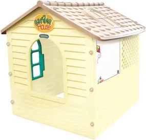 Mochtoys Domek dětský zahradní s kytičkami 120x120x120cm plast