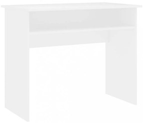 Psací stůl s policí 90x50 cm Dekorhome Bílá