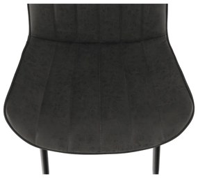 Židle, tmavě šedá / černá, Hazal