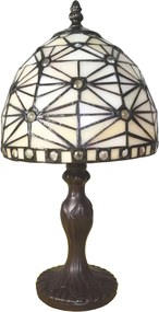 Stolní Tiffany lampa Elinore -Ø 18*33 cm