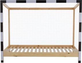 Montessori postel, přírodní/bílá/černá, 90x200, FUTAL