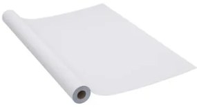 vidaXL Samolepící tapeta na nábytek stříbrná vysoký lesk 500x90 cm PVC