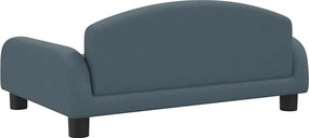 Pelíšek pro psy tmavě šedý 70 x 45 x 30 cm textil 171961