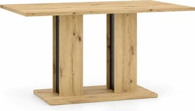 Jídelní stůl Cangas, dub artisan / černá