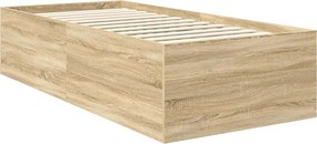 Rám postele s čelo Sonoma dub 75 x 190 cm Kompozitní dřevo 3408629