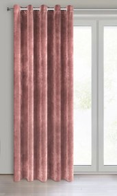 ZATEMŇOVACÍ ZÁVĚS NA KROUŽCÍCH VILLA 140X250 CM STARORŮŽOVÁ