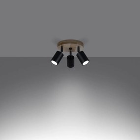 Sollux Lighting Stropní svítidlo VERDO 3P černé