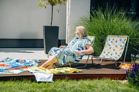 Skládací plážové lehátko SAND PINEAPPLE, barevné