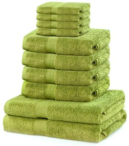 Sada ručníků DecoKing Kunis světle zelených