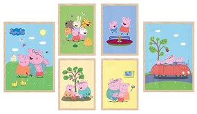 Sada oboustranných plakátů Prasátko Peppa | 2 x A3, 4 x A4 | DP6351385