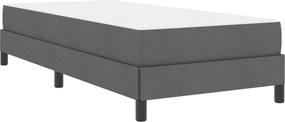 Postel s boxspringem Tmavě šedá 90 x 200 cm textil 3398459