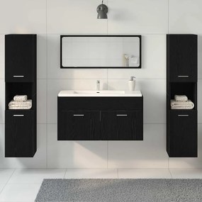 Sada koupelnového nábytku 4 ks Černý dub 90 x 38,5 x 46 cm 3334325