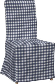 Potah na židli IKEA  Henriksdal, dlouhý barva tmavě modrá látka vzorované