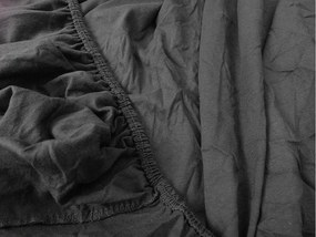 Jersey prostěradlo HIGHFIT tmavě šedé 90 x 200 cm