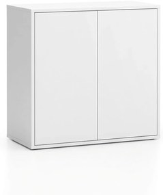 B2B Partner Kancelářská skřínka s dveřmi LAYERS, krátká, 800 x 400 x 777, bílá