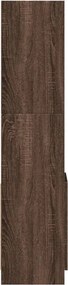 Skříň highboard hnědý dub 92 x 33 x 140 cm kompozitní dřevo 3309615