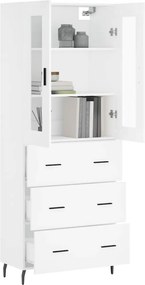Skříň highboard bílá 69,5 x 34 x 180 cm kompozitní dřevo 3198417