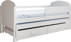 ADRK Furniture Dvoulůžková dětská postel Olen 200x90 s matrací CH-OLE-W-200-M