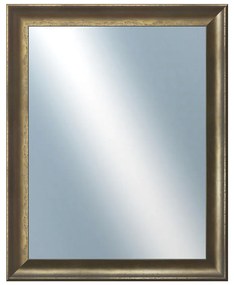 DANTIK - Zarámované zrcadlo - rozměr s rámem cca 40x50 cm z lišty Ferrosa bronzová (3143)