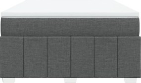 Box spring postel s matrací tmavě šedá 140x200 cm textil 3285478
