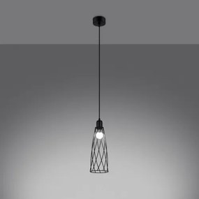 Závěsné svítidlo SOLLUX SUBA 1 černé E27 1x15W bez žárovky SL.1165