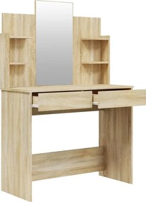 vidaXL Toaletní stolek sada 96 x 40 x 142 cm [3114157] Barva: šedá sonoma
