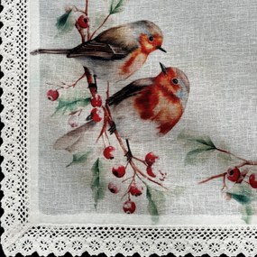 VÁNOČNÍ UBRUS XMAS5 85X85 CM VZOROVANÝ