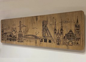 Li-Go "Ostrava" světelný obraz  230V 130x40cm provedení povrchu: dub